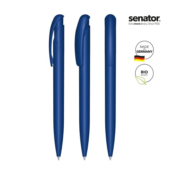 SENATOR Bio Kugelschreiber NATURE PLUS 2796 matt Dunkelblau Pantone ...
