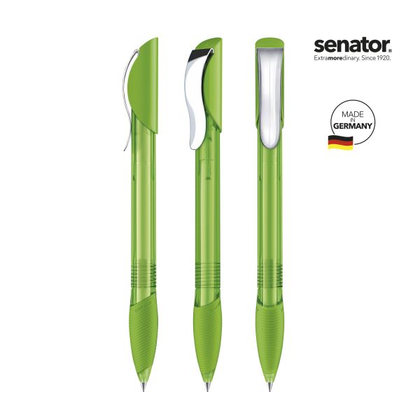 SENATOR Kugelschreiber HATTRIX Clear SG MC 2419 Pantone 376 Grün | pen4you