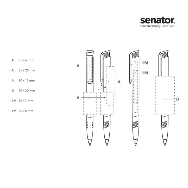 SENATOR Kugelschreiber SUPER HIT Recycled 2850 Cyan | pen4you