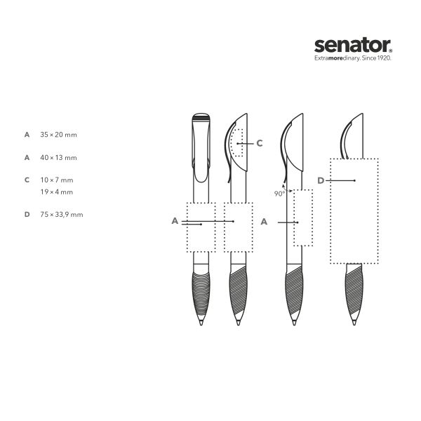 SENATOR Kugelschreiber HATTRIX Clear SG MC 2419 Pantone 376 Grün | pen4you
